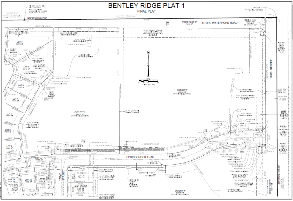 Bentley Ridge Plat 1 Map - Accurate Development