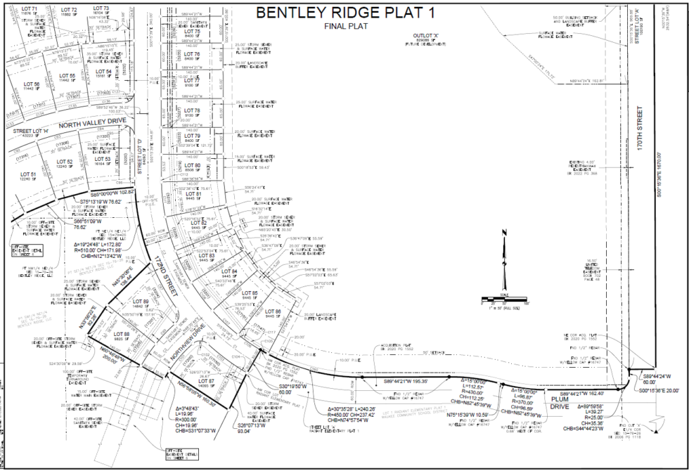 Bentley Ridge Plat 1 Map - Accurate Development